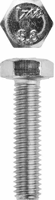 Болт ГОСТ 7798-70, M6 x 30 мм, 5 кг, кл. пр. 5.8, оцинкованный, ЗУБР 303080-06-030