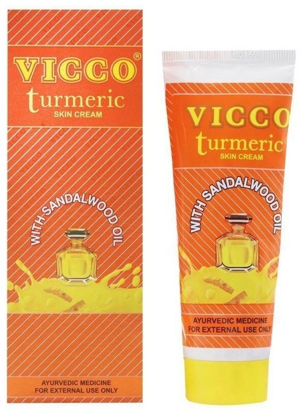 Викко Турмерик крем крем для лица марки Виколабс (Vicco Turmeric cream Vajradandi Viccolabs), 30 мл