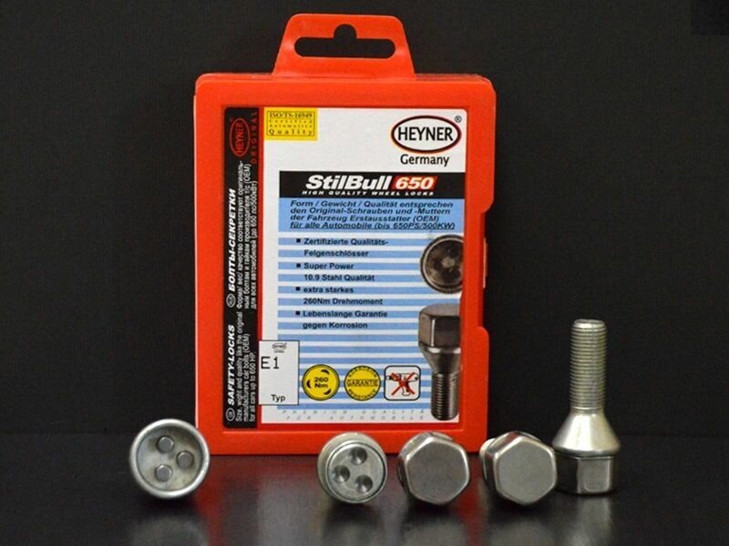 Болты - секретки E1 ( М12 * 1,25 : ES 19 mm, L 31 mm )