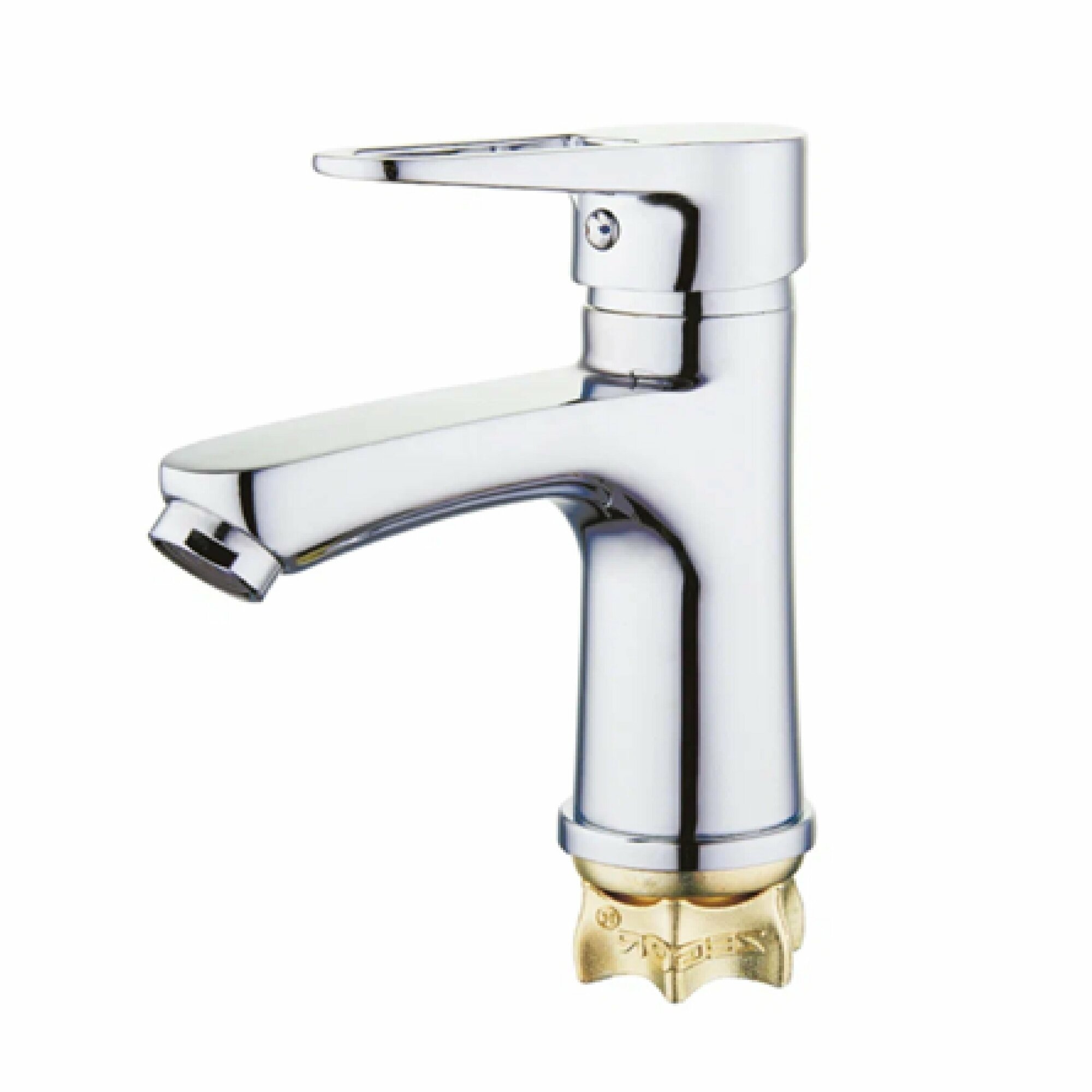 Смеситель ZEGOR PUD1-A045, хром, рычажный, аэратор, горизонтальный монтаж