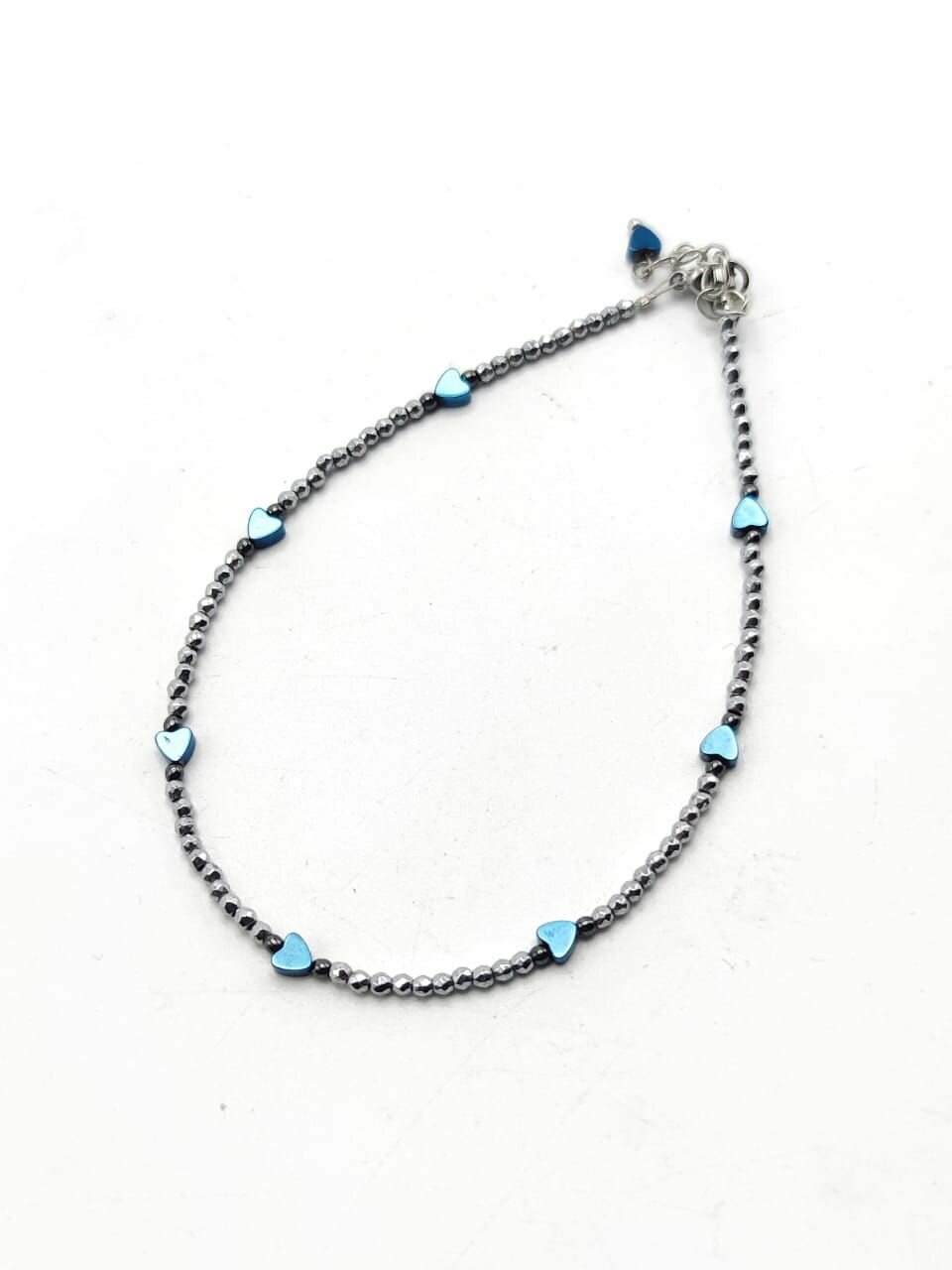 Браслет, гематит, искусственный камень