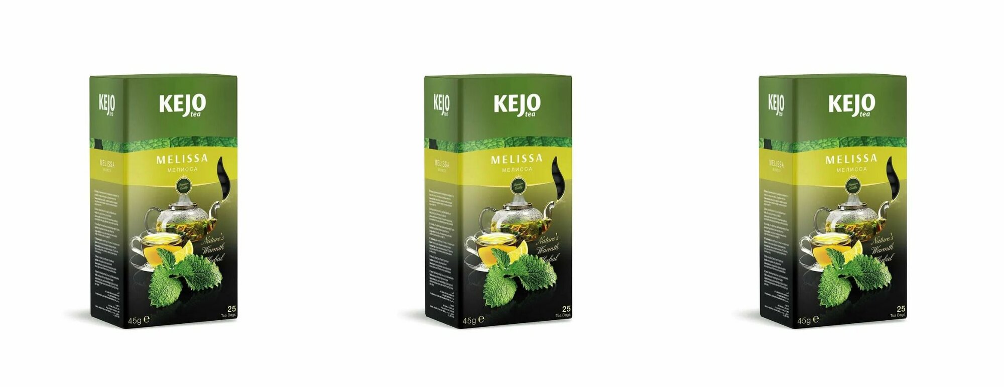 KEJO Чай Мелисса, 25 пак, 3 шт