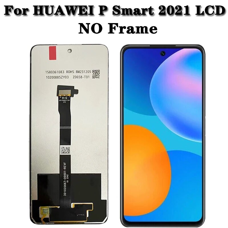 6,67-дюймовый ЖК-дисплей AAA качества для Huawei P Smart 2021 PPA-LX1 LX2, сенсорный экран для Honor X10 Lite DNN-LX9, для Huawei Y7A PPA-LX3 Black NO Frame