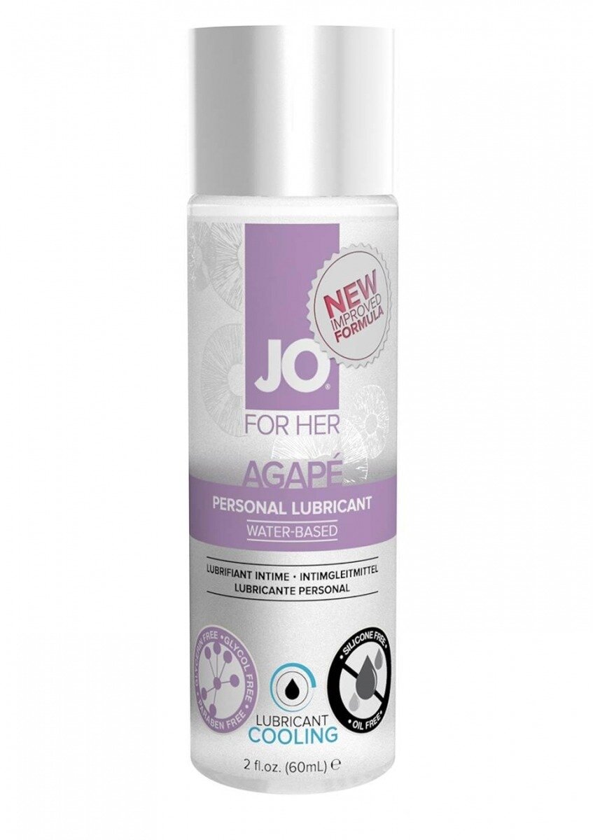 Охлаждающий лубрикант на водной основе для женщин Agape Personal Lubricant Cooling (60 мл), jo-42026