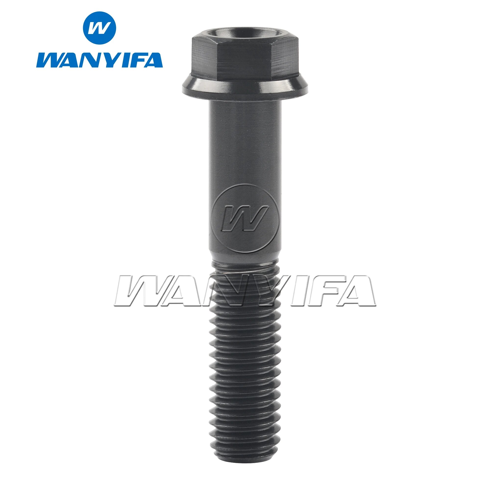 Wanyifa титановые болты М8 с шестигранной головкой 4/10 шт. Black, M8x20mm, 10pcs