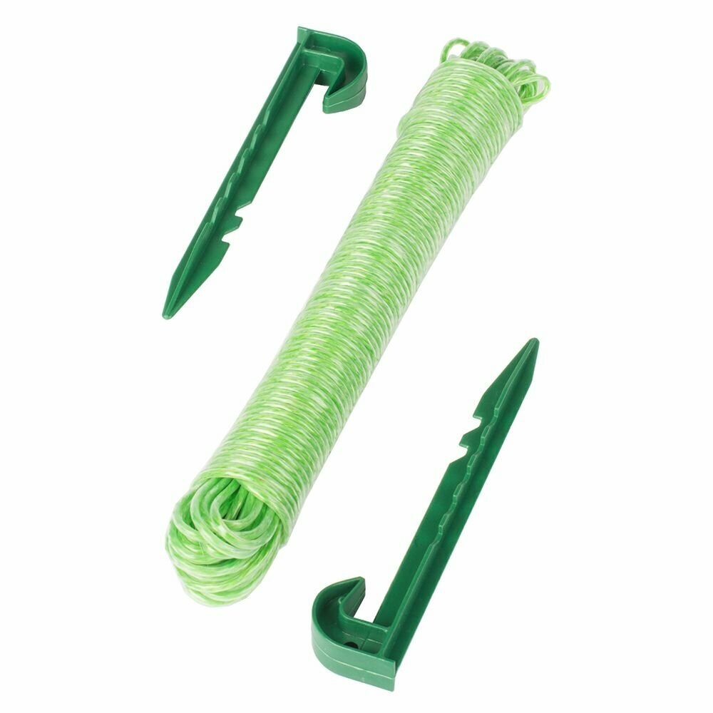 Набор для разметки грядок (веревка и колышки)