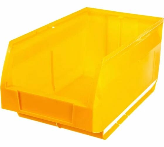 Ящик для хранения Gigant 400x230x200 мм, пластиковый, желтый 32082