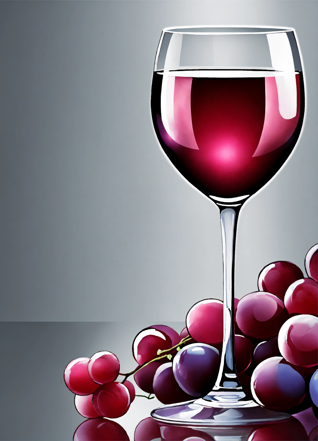 Картина по номерам "Бокал вина" 40х50 см, хлопковый холст на подрамнике, акрил, Hobby Home