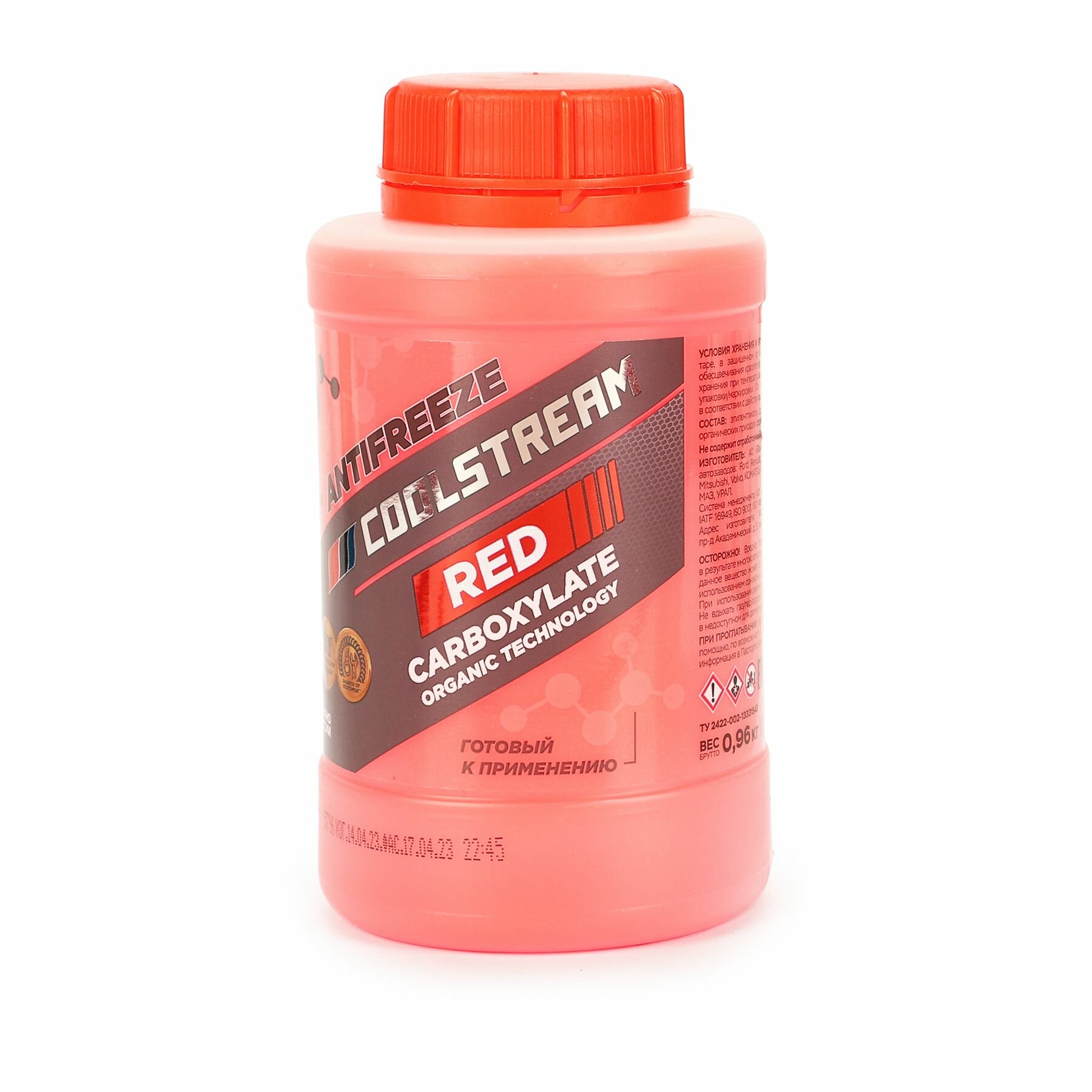 Антифриз Coolstream Красный 0.9Л (COOLSTREAM CS-010901-RD)