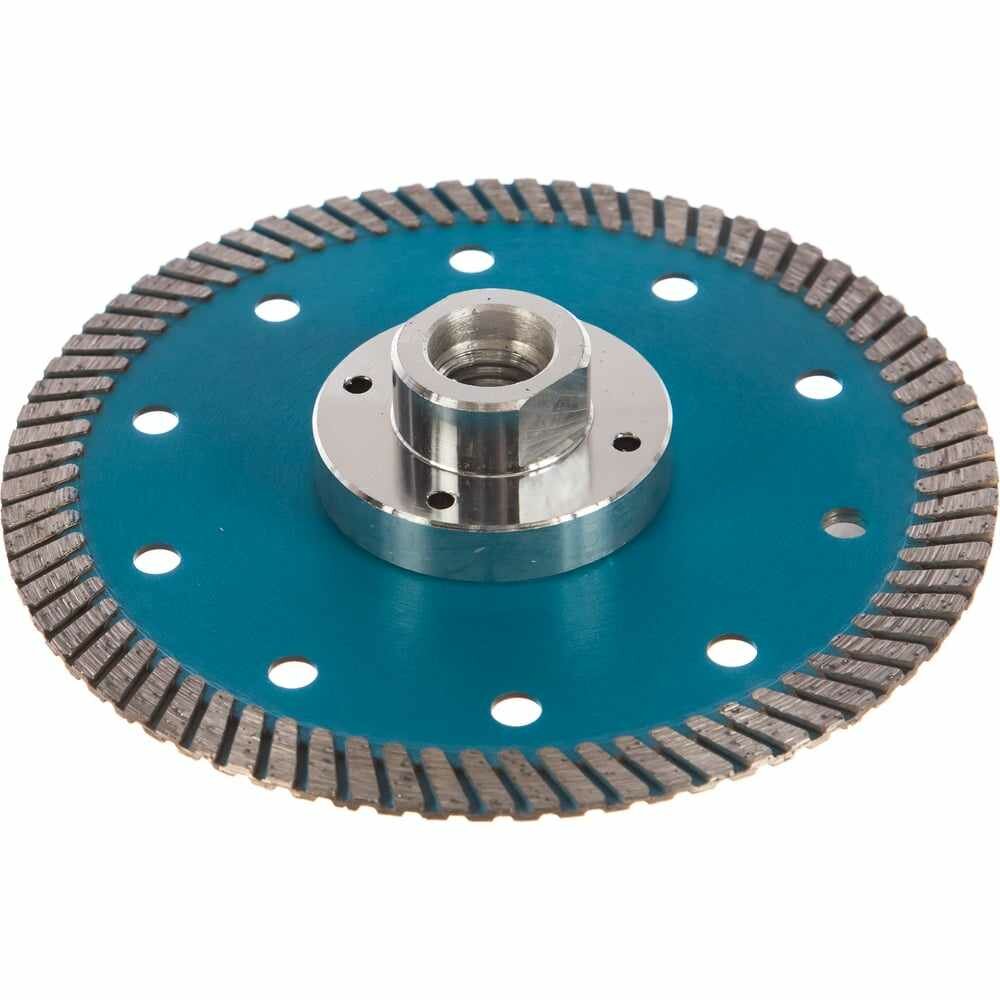 TRIO-DIAMOND Диск алмазный отрезной 125хм14 Турбо с фланцем hot press FHQ452