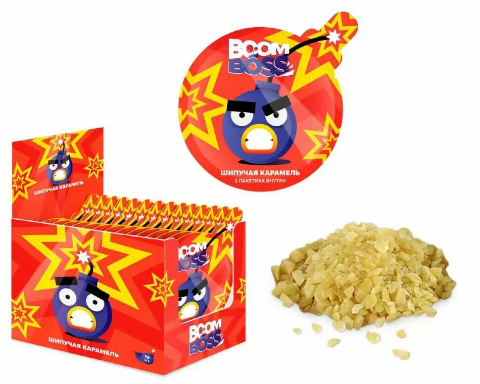 "Boom Boss" - шипучая карамель 5г 15 шт