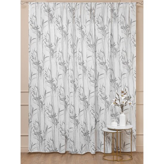 Тюль Amore Mio деворе органза, серый 300х270 (47282)