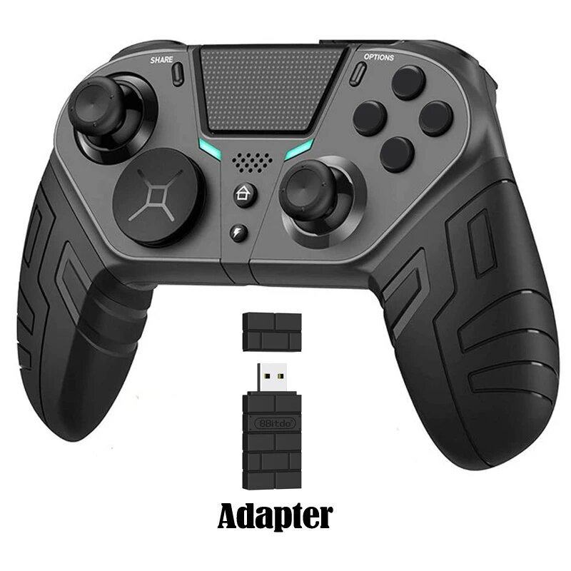 Геймпад беспроводной AyeBeau Black с адаптером для PS4/PS3/PC/Android