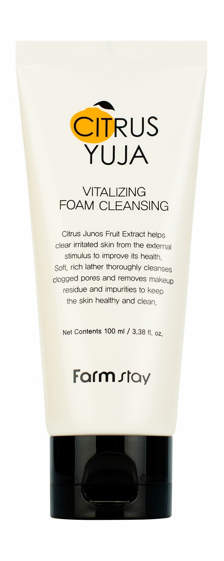 FARMSTAY Пенка для умывания с экстрактом юдзу освежающая очищающая, 100 мл