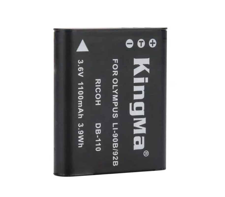 Аккумулятор Kingma LI-90B, для Olympus, Li-Ion, 1100мАч, черный
