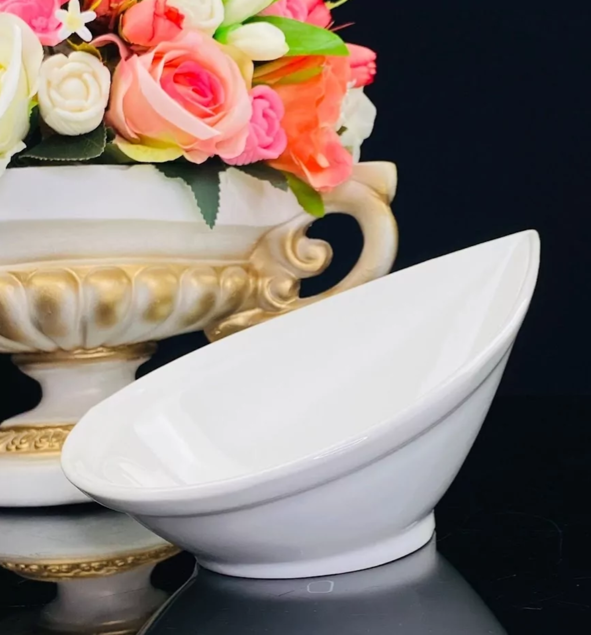 Овальный салатник 23см BIANCO 118-031 118-118-031