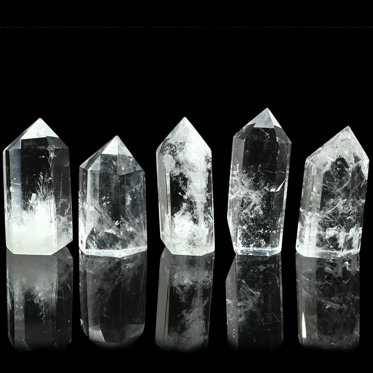 Кристалл горного хрусталя 1С 18*19*51мм, 30-39г .