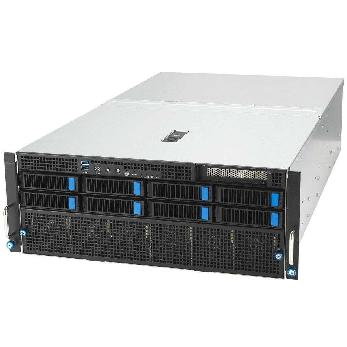 ASUS 4U ESC8000-E11 <90SF02I2-M003E0> (LGA4677, C741,8xPCI-E, SVGA,8xHS SAS/SATA/NVMe, noLAN,32DDR4,3000W HS 2+2)