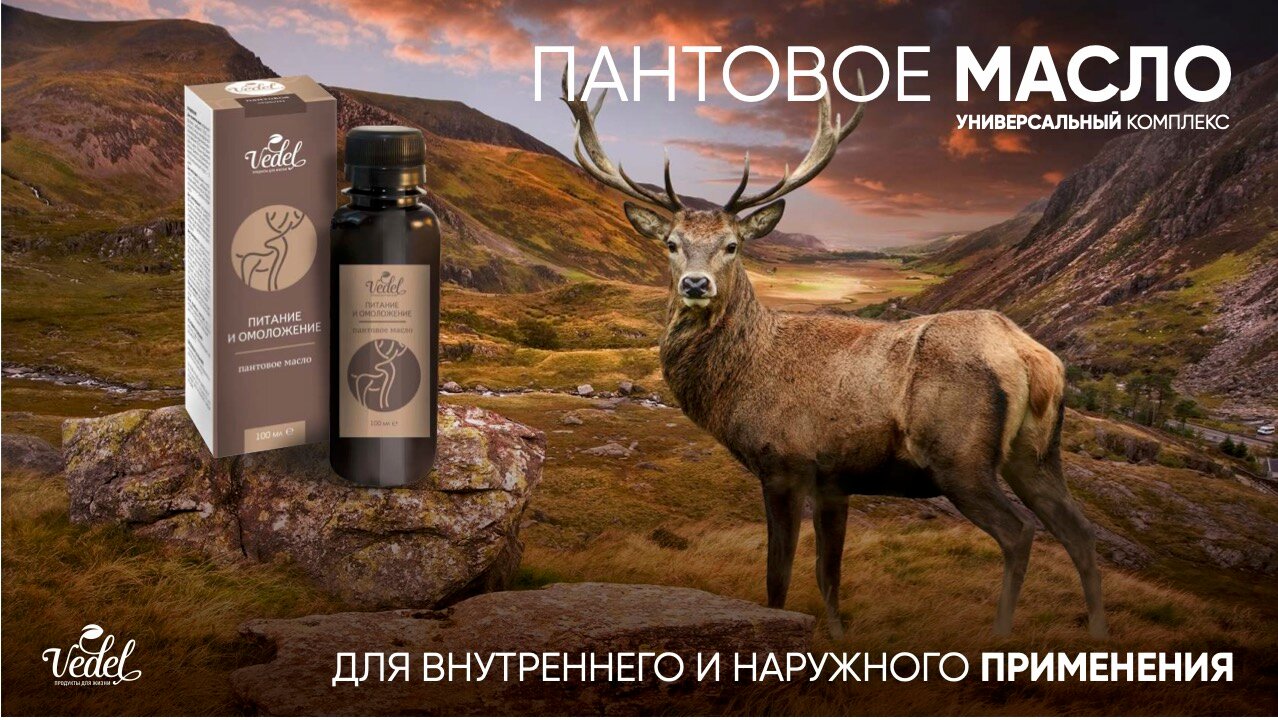 Пантовое масло, 100мл