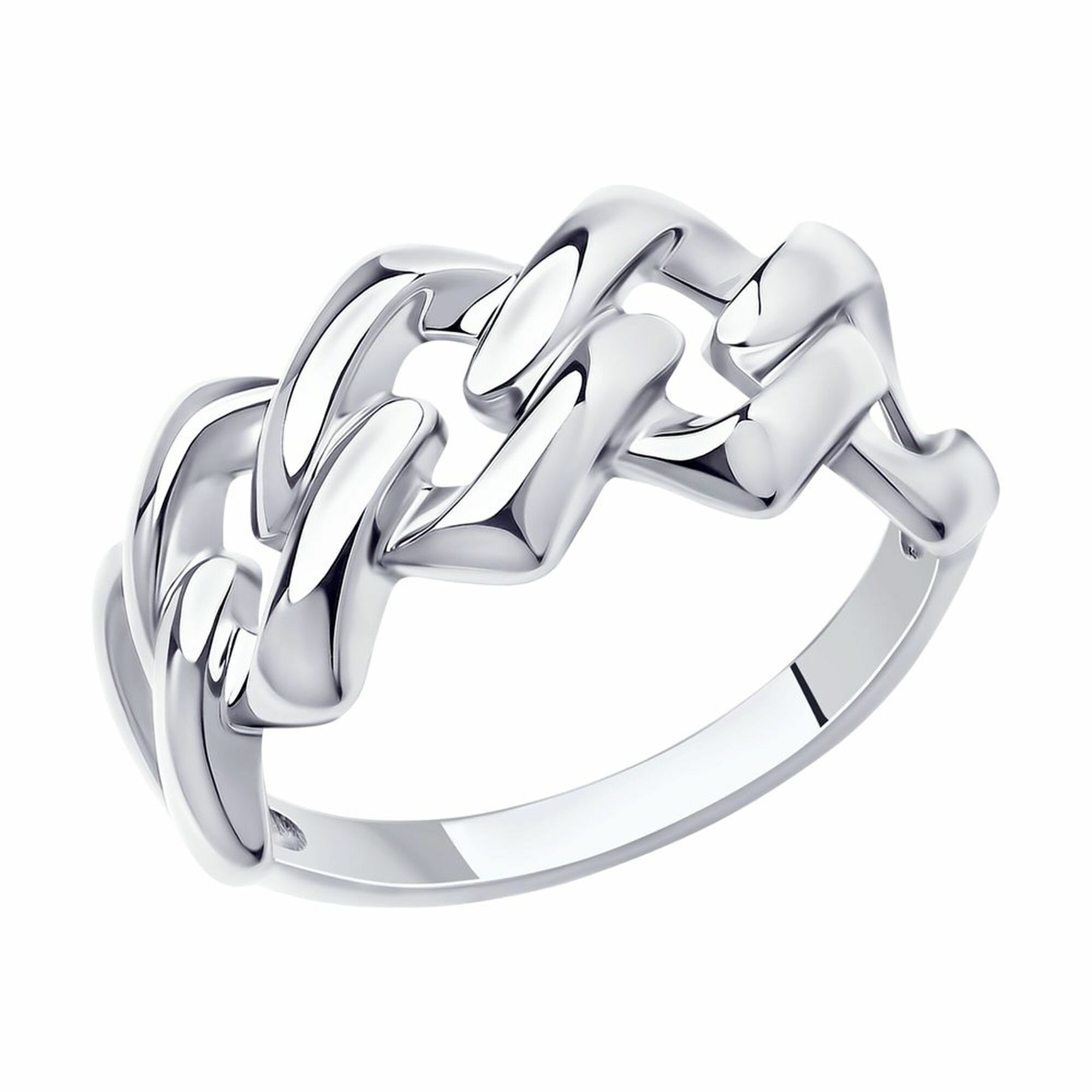 Кольцо, серебро, 925 проба, родирование