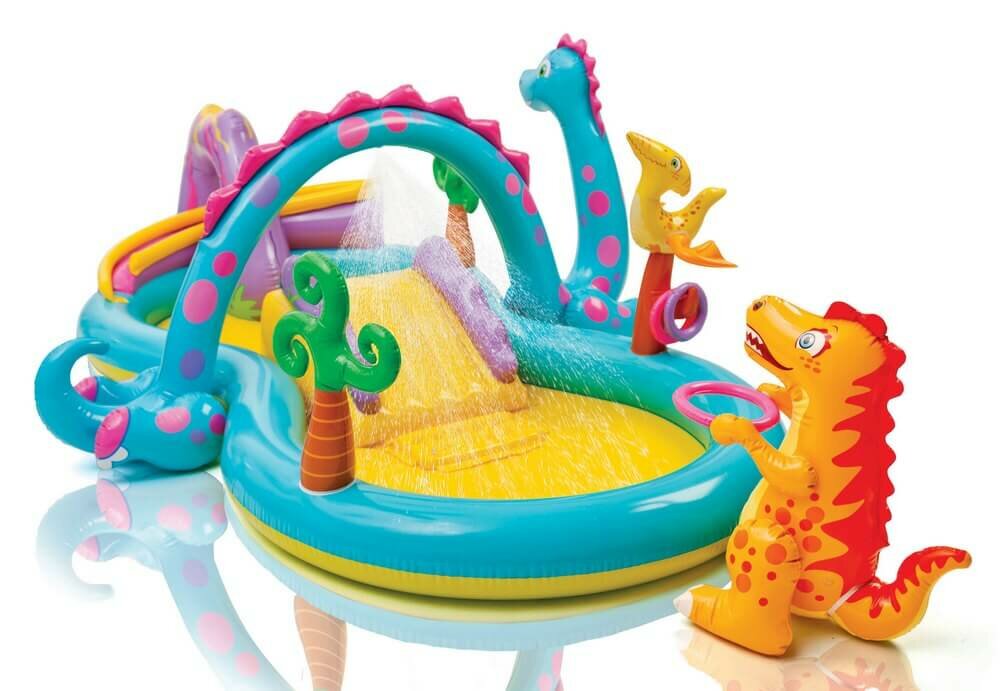 57135 Надувной игровой центр Intex Страна Динозавров (333x229x112 см, 280 л)