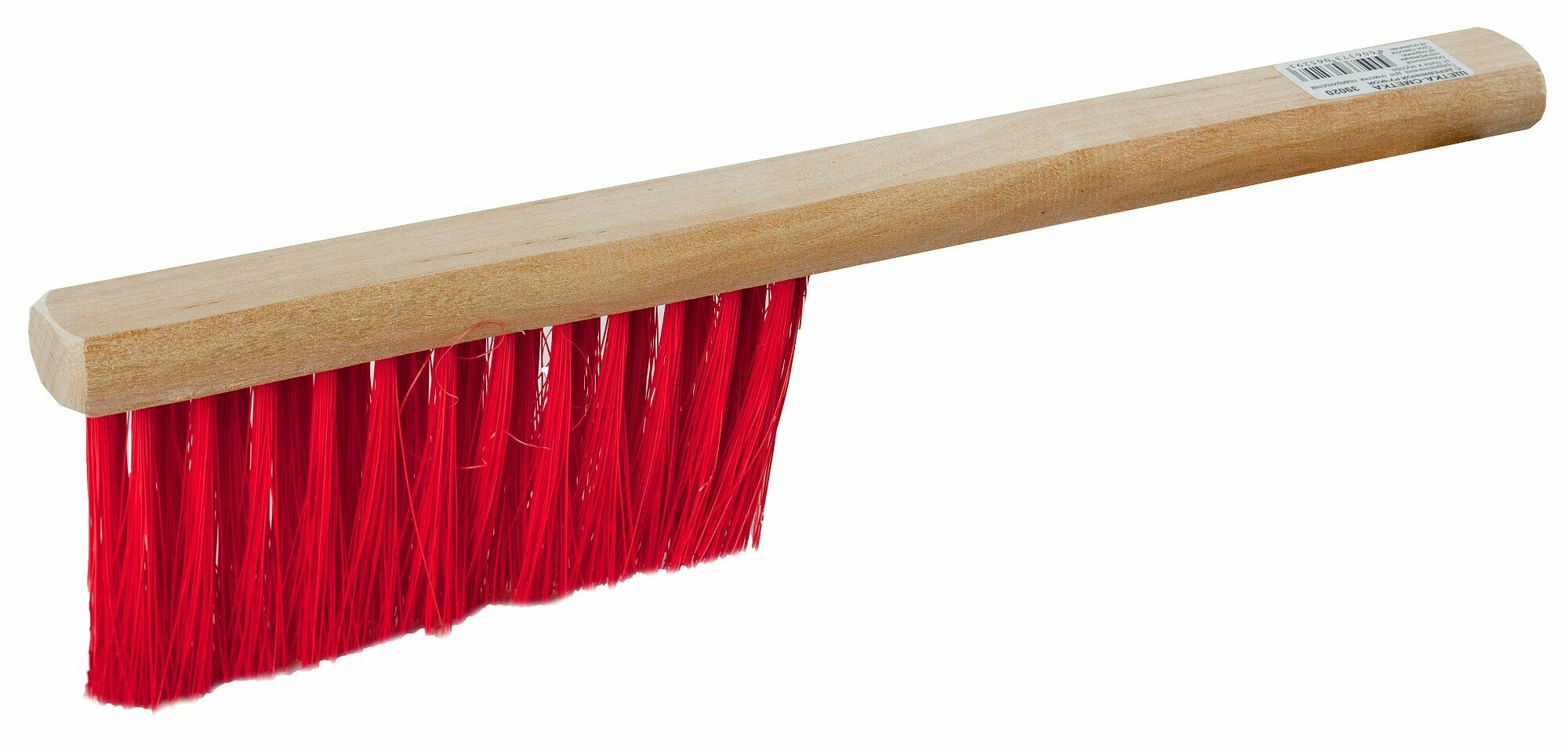 Щетка-сметка с деревянной рукояткой, длина 320 мм, искусственная щетина