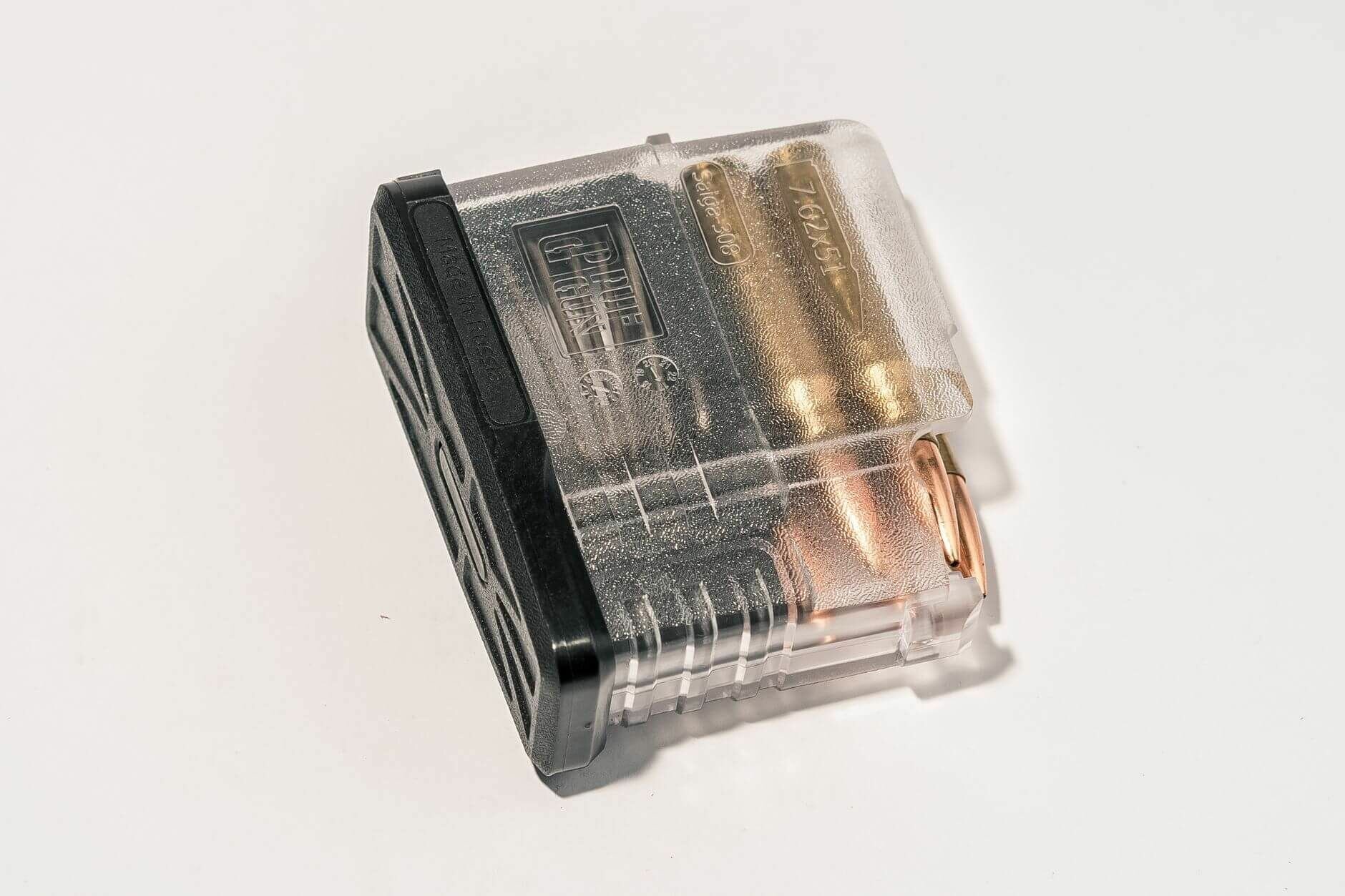 Магазин Pufgun на Сайга-308, 7,62x51, 5 патронов, полимер (прозрачный)