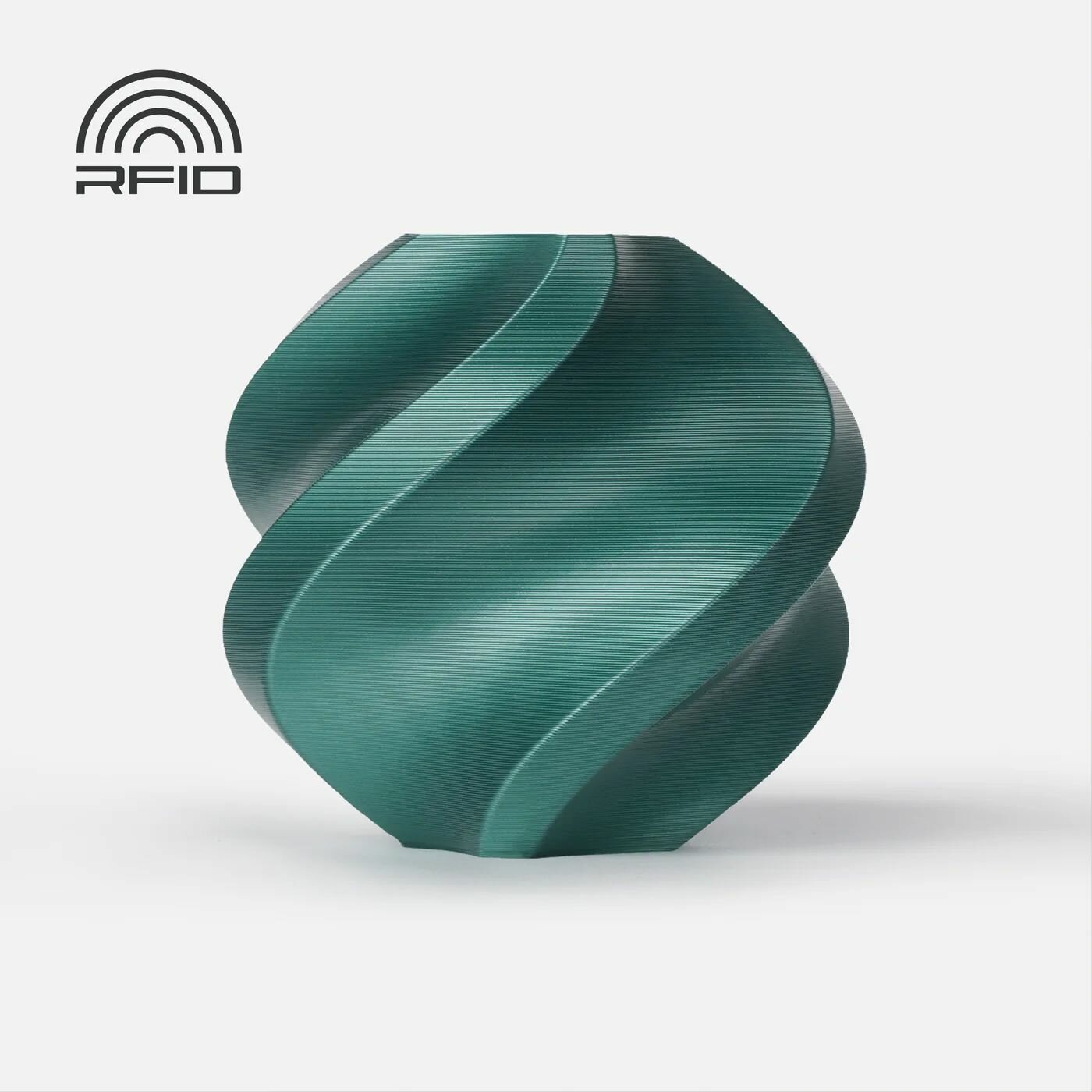 Филамент Bambu Lab PLA Metal Oxide Green Зеленый 13500 / Металлизированный пластик для 3Д печати , 1кг на катушке , RFID оригинал