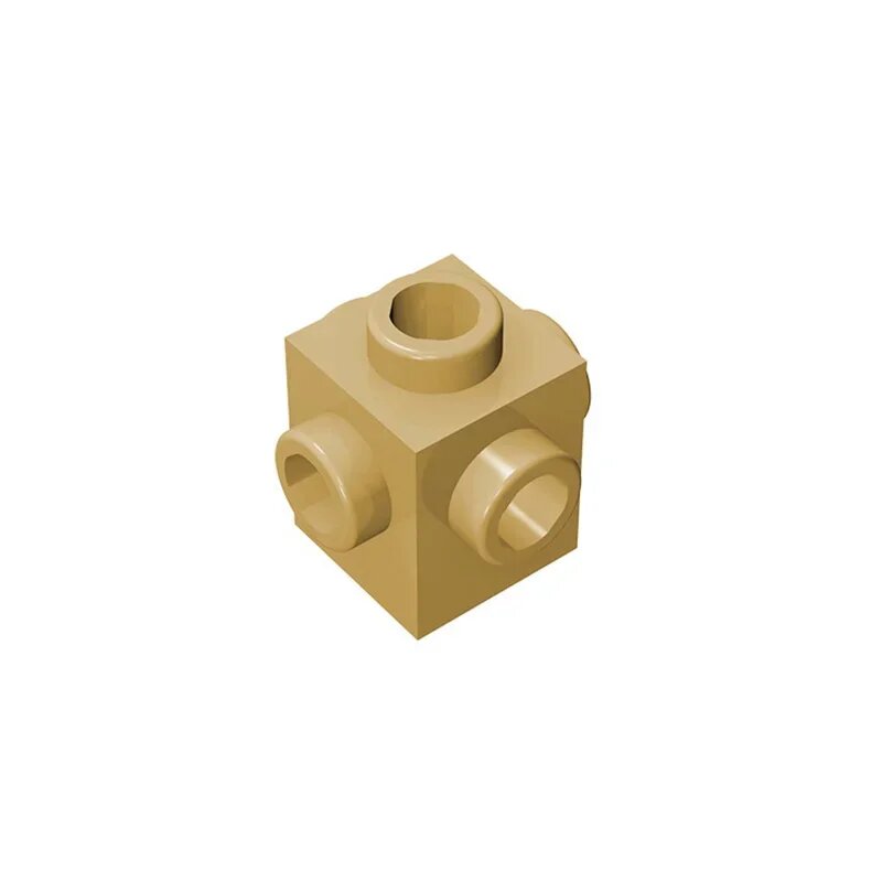 Блок LEGO 1x1 с отверстиями, цвет 5-tan