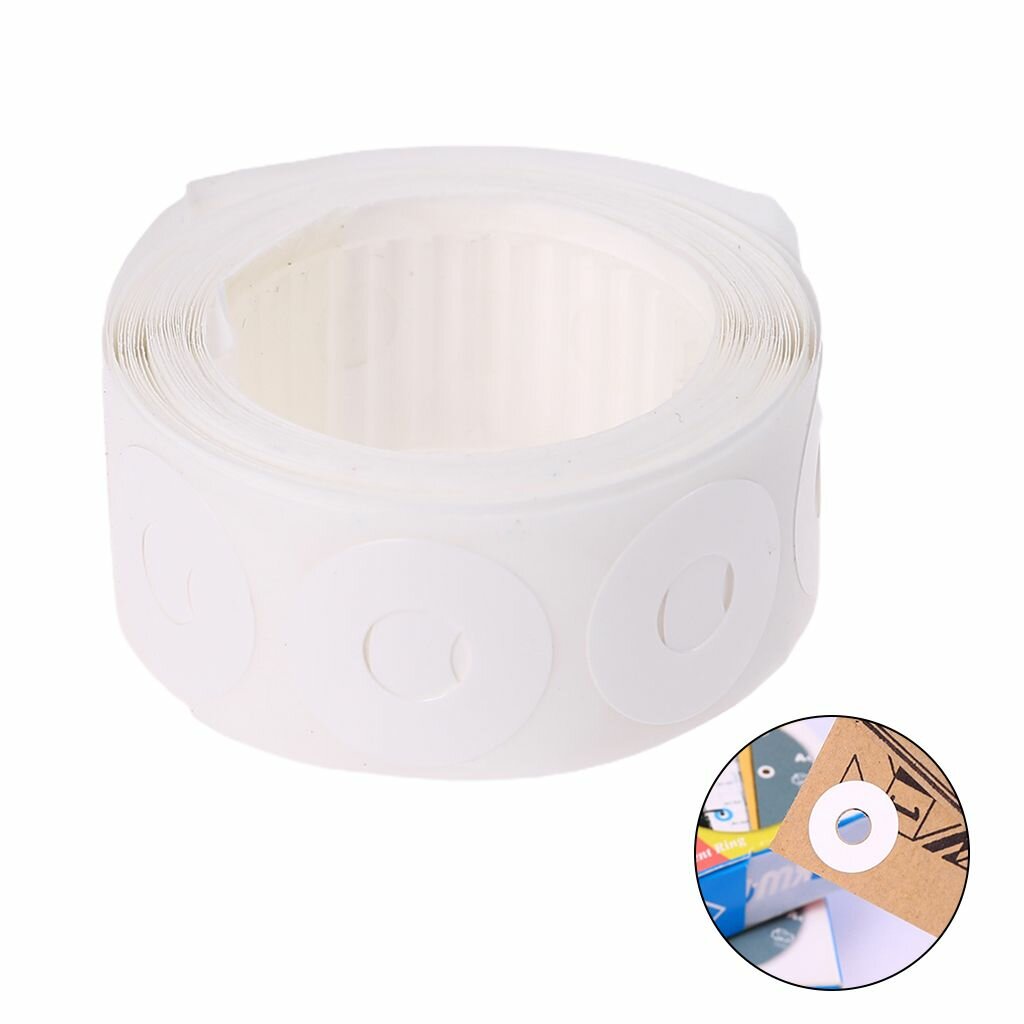 Круглые стикеры для укрепления отверстий, Белый