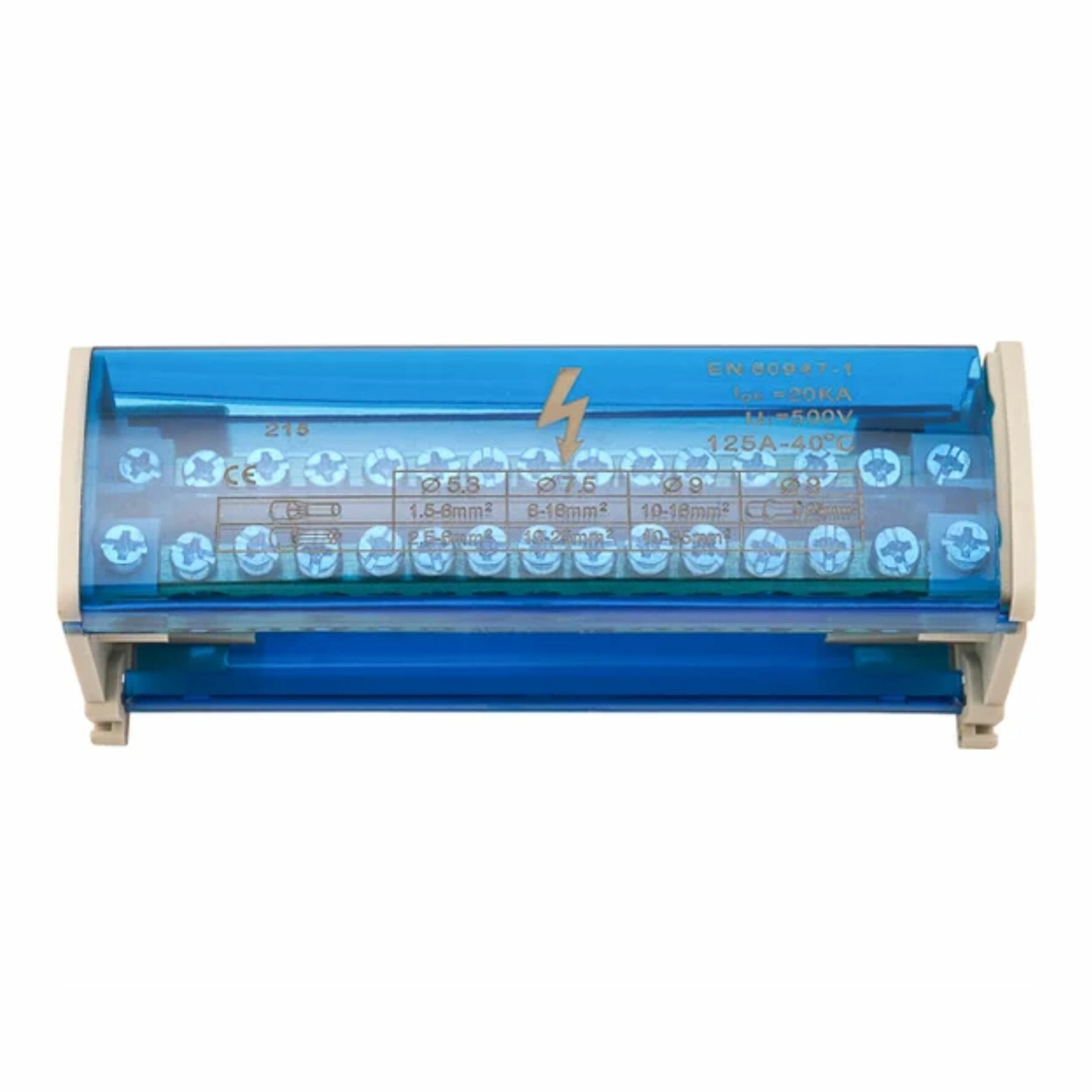 Шина на DIN-рейку в корпусе кросс-модуль REXANT 2x15 11-2302-15