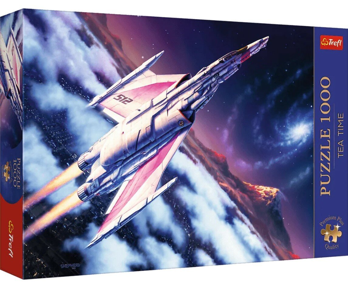 Пазл для взрослых Trefl 1000 деталей, элементов: Время чая. Космический полет