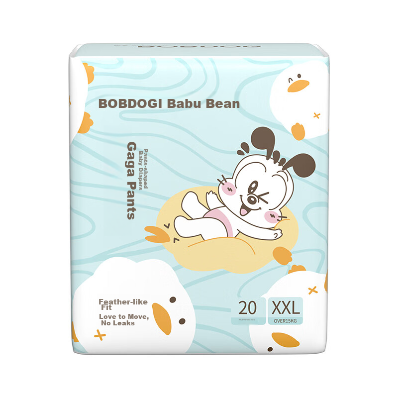 BOBDOG Gaga Pants Pull-Up Diapers, Breathable And Skin-Friendly, XXL 20 Pieces (15-18KG And Above), Baby Diapers
