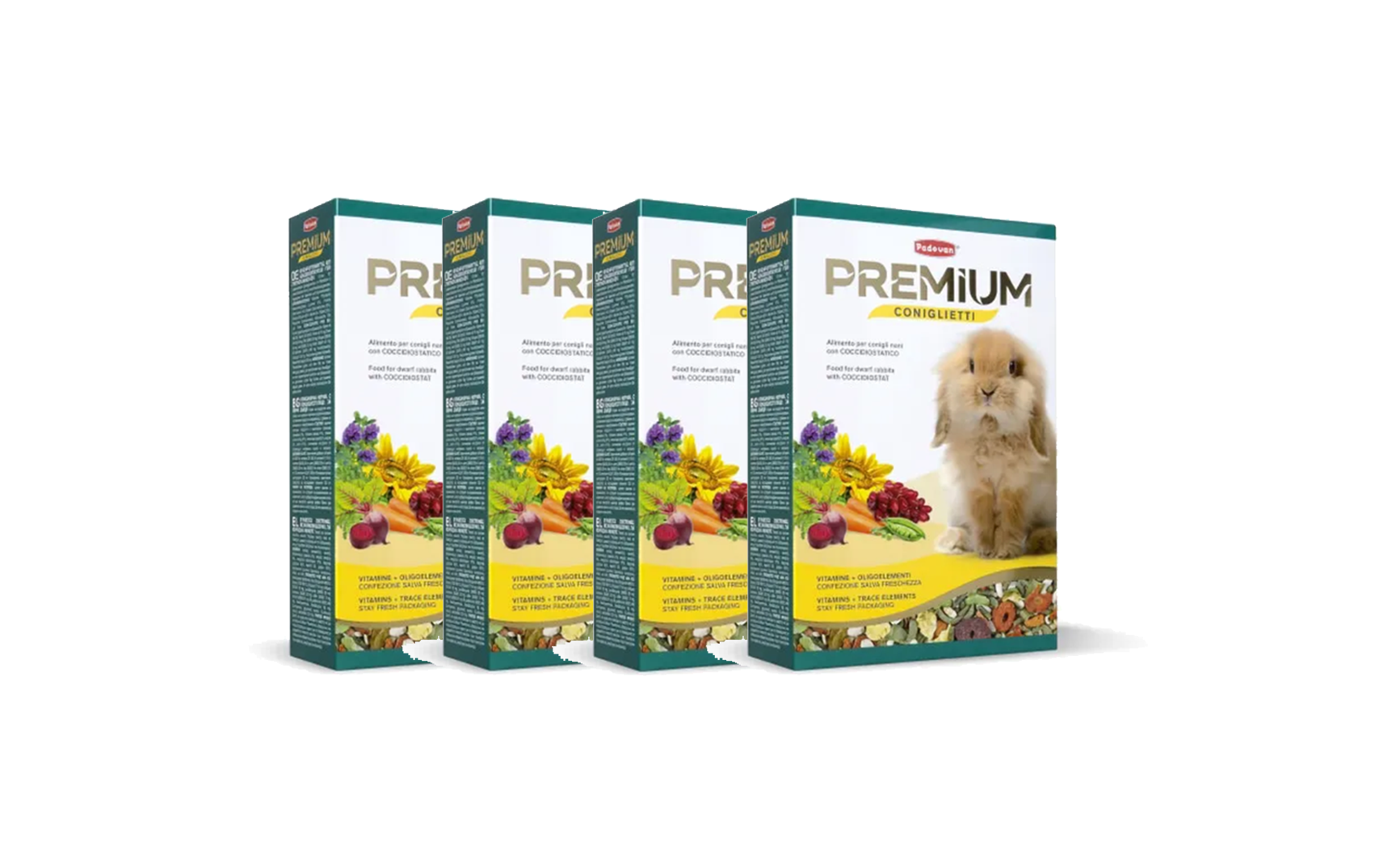 Padovan PREMIUM Coniglietti корм комплексный для кроликов 500 г x 4 шт.