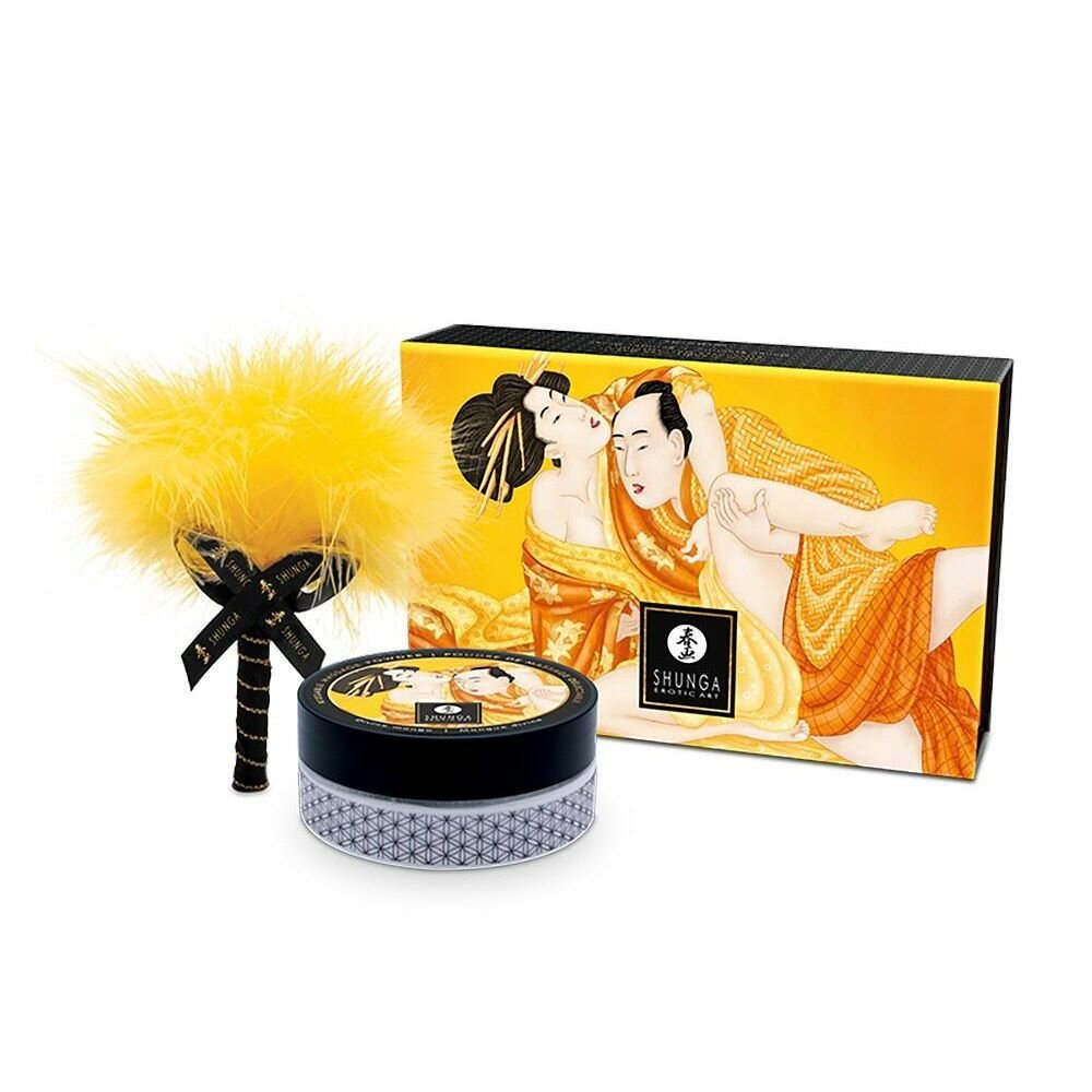 Массажная пудра с ароматом манго Luscious Mango, Shunga, Канада, Для массажа