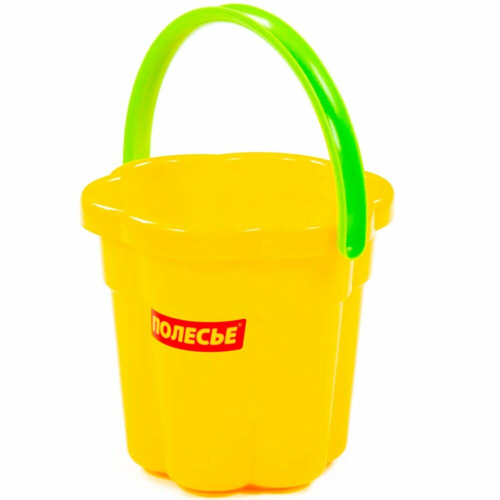 Большое детское ведерко "Цветок" для песочницы, пластиковое ведро для игры в песке, 2,85 л.