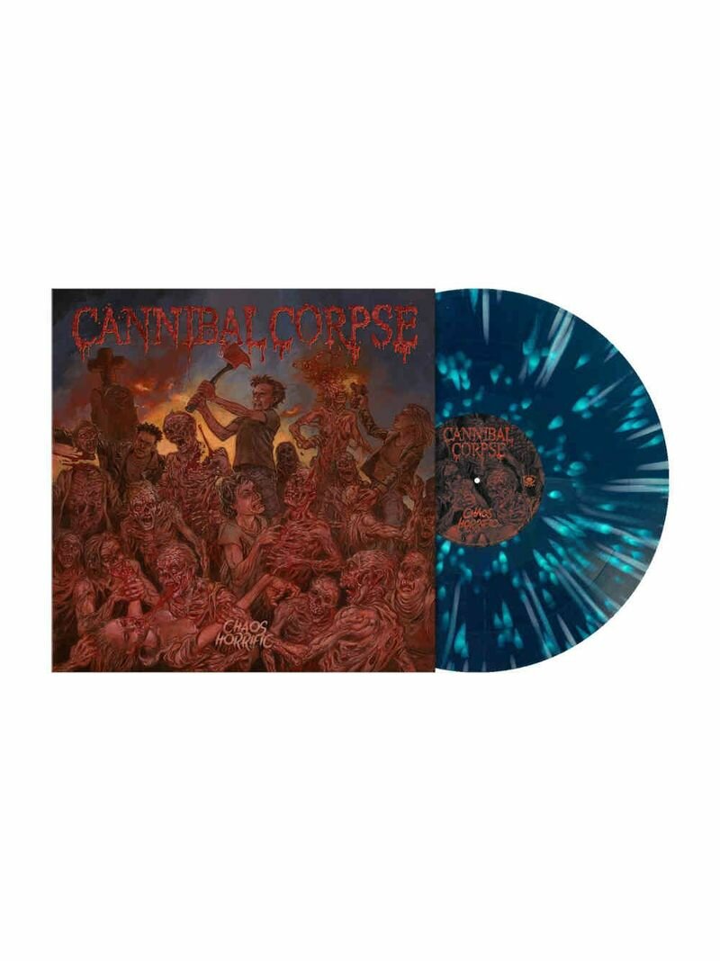 Cannibal Corpse - Chaos horrific LP , Turquoise & White Splatter splatter Ltd. 300 | Виниловая пластинка