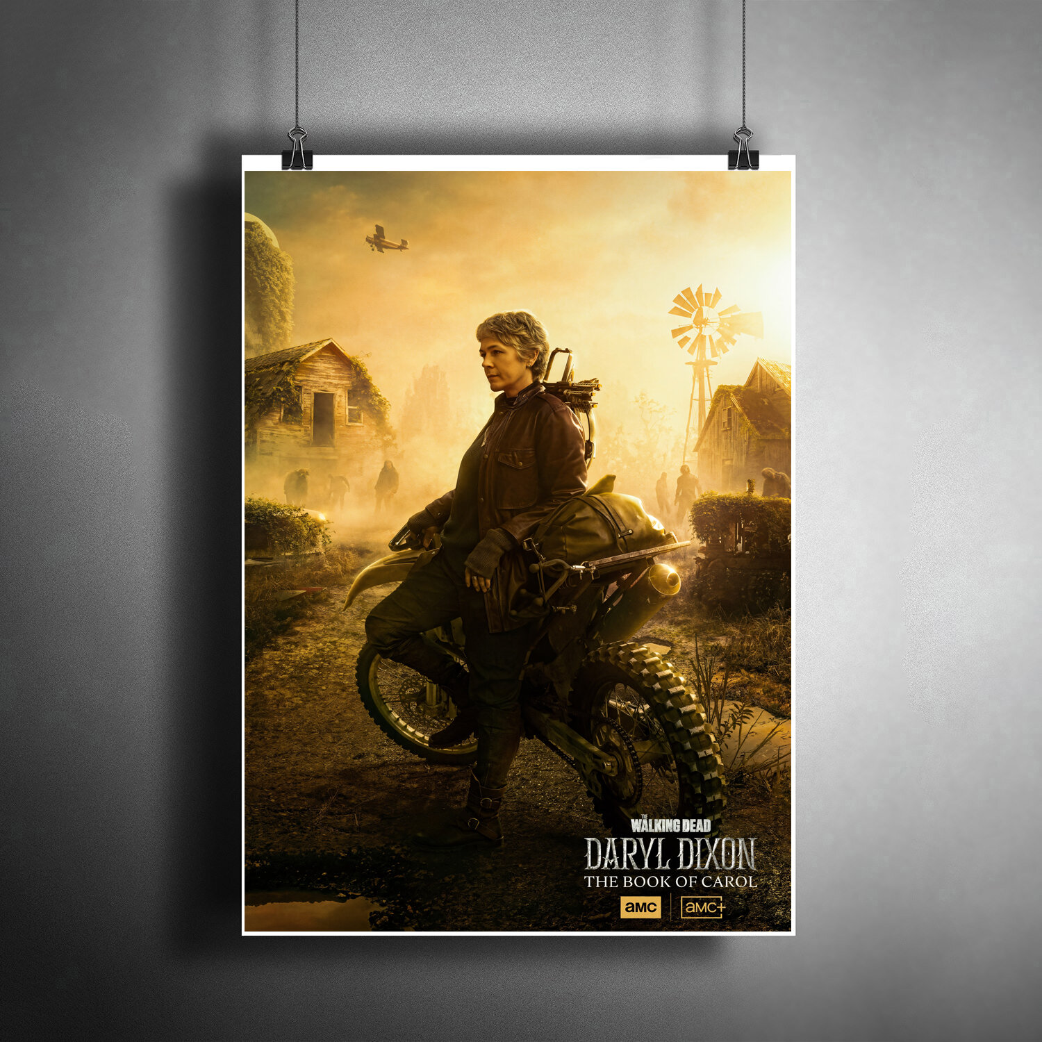 Постер плакат Ходячие мертвецы: Дэрил Диксон / 30 x 42 см