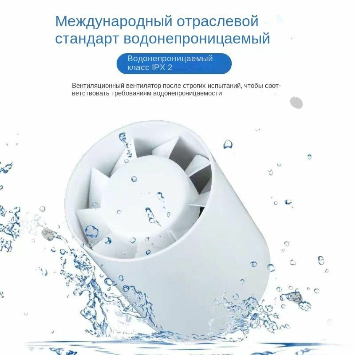 Вентилятор канальный тихий 26 дБ на шарикоподшипниках энергоэффективный 8 Вт РВС Орбита 100