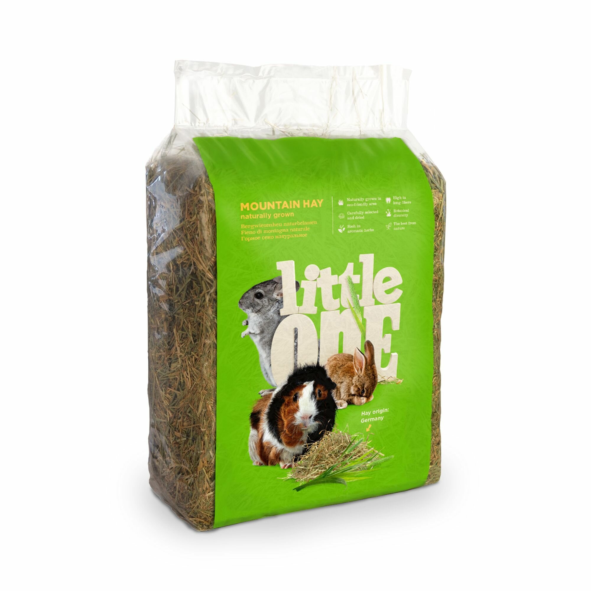 Корм Little One "Горное сено", непрессованный, для грызунов, 1кг