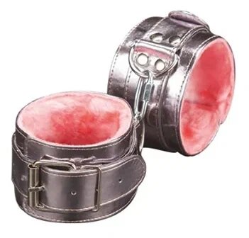 Sitabella Наручники с мягкой подкладкой , серебристый/розовый