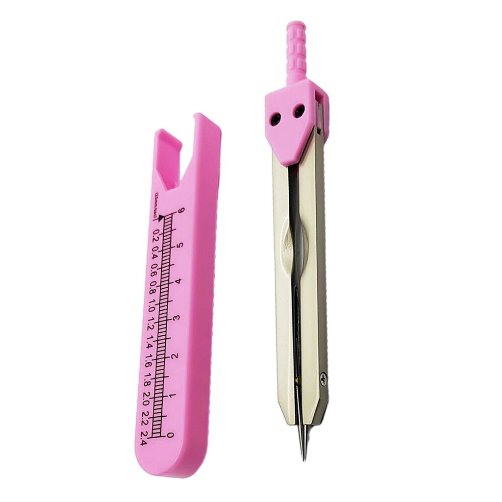 Калиперы для электрокардиограммы Черные циркули для медсестер 0-2.4 дюйма Линейка Чертежный