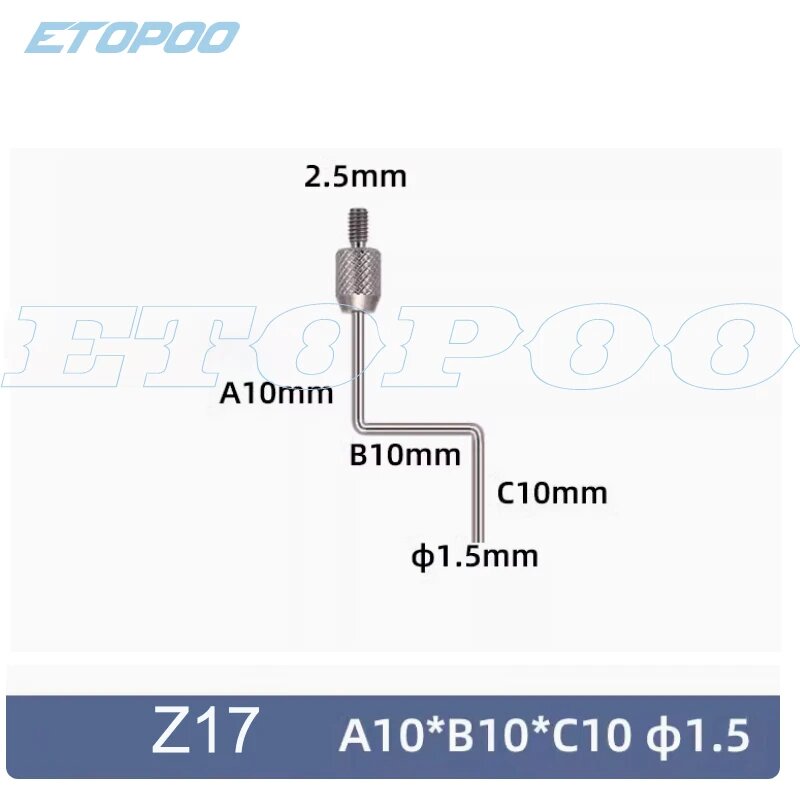 Циферблатный индикатор наконечника зонда M2.5 серебристого цвета Z17