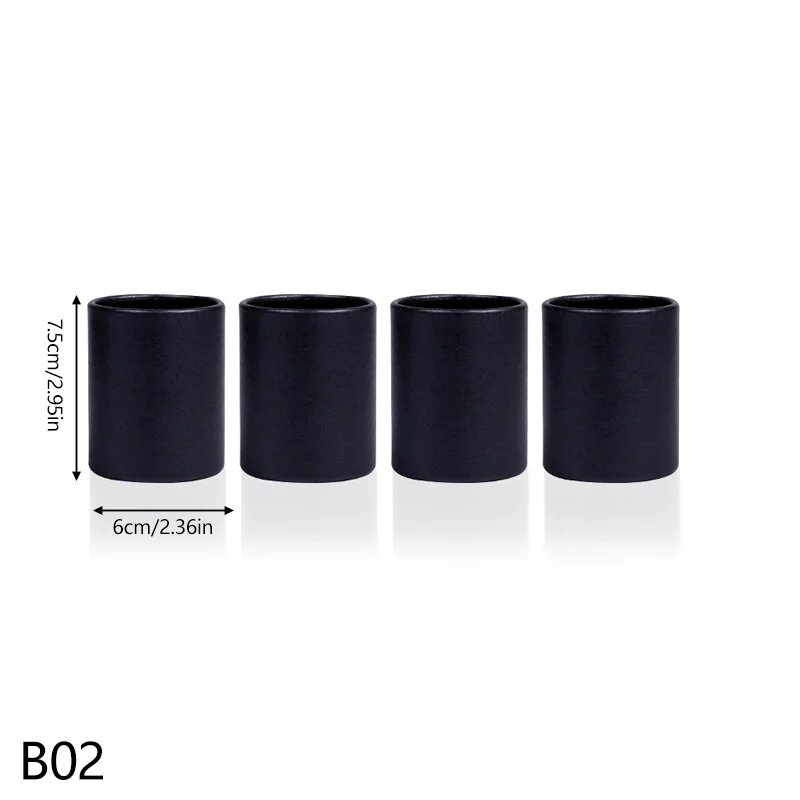 Набор мини-коробок для цветов из бумаги Черный, B02