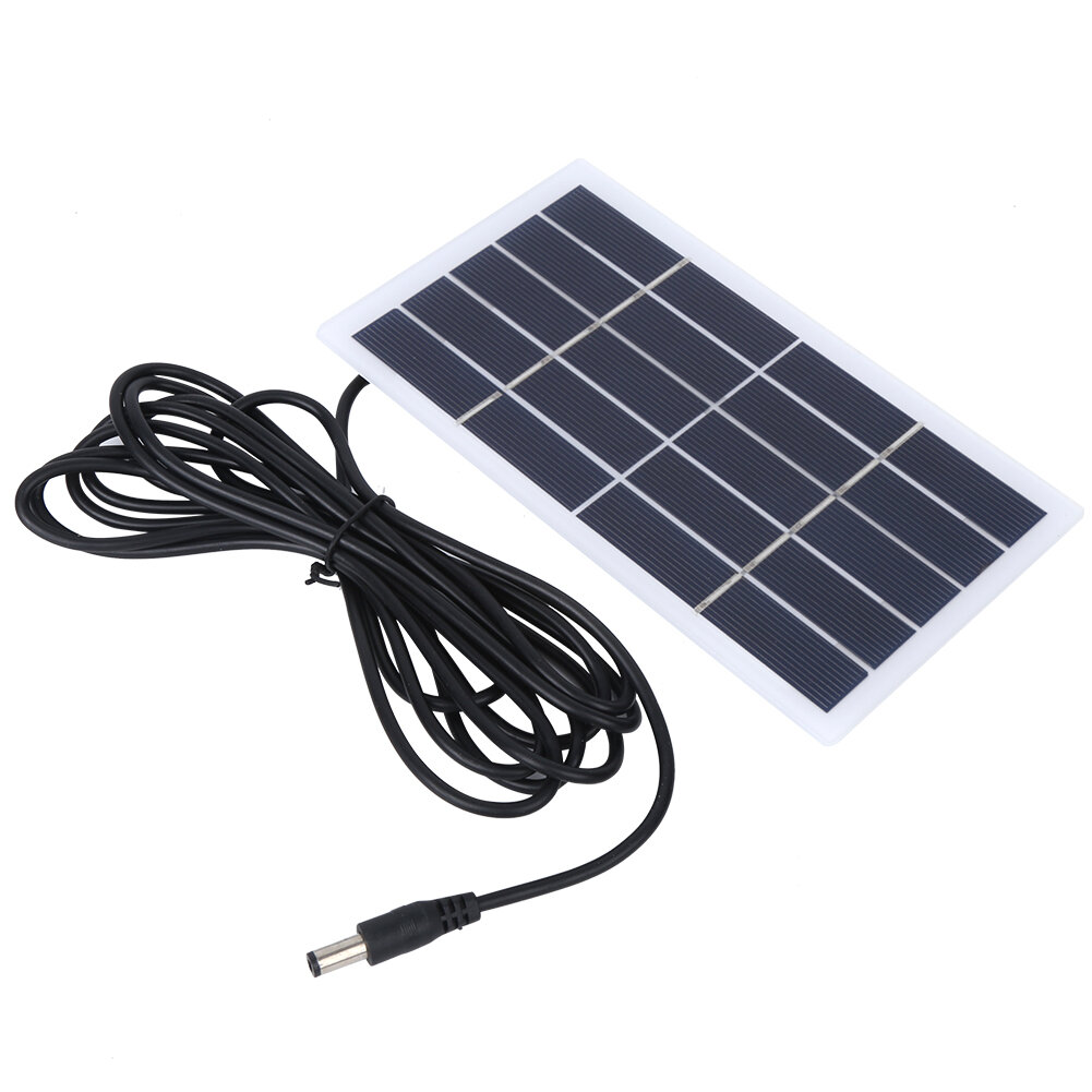 2W 5V Polysilicon Solar Power Battery Panel с зарядкой интерфейса постоянного тока для батареи 3,7 В открытая садовая лампа
