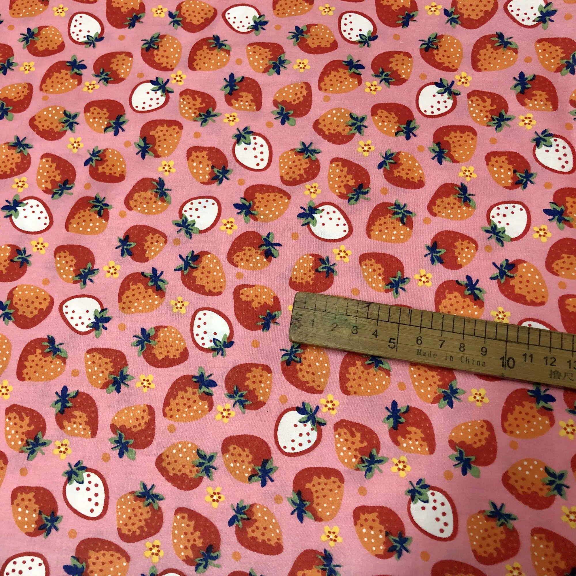 Booksew Хлопковая стеганая ткань с принтом Розовый, 50x50cm 19.6x19.6 in, x244-3