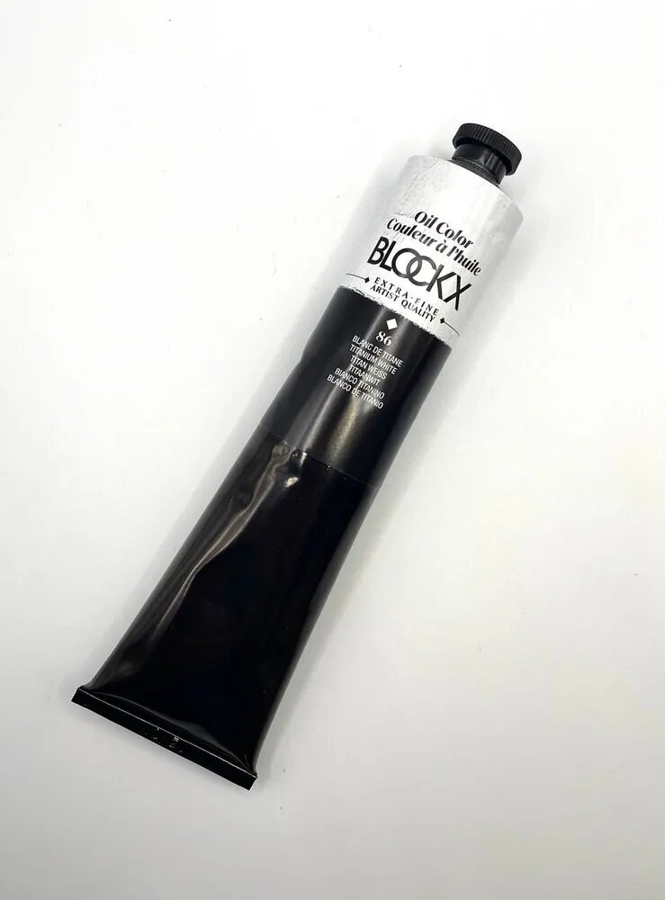 Белила титановые, краска масляная Blockx 200мл