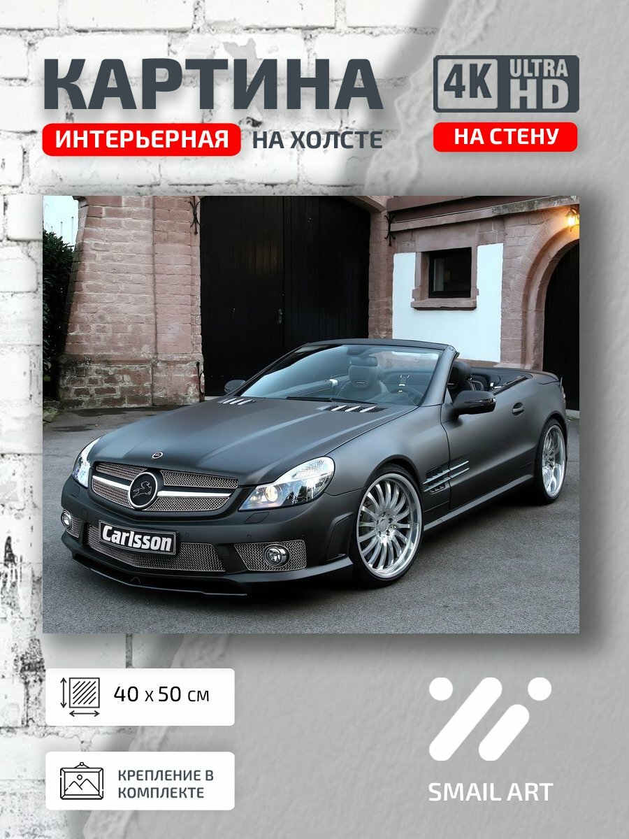 Картина на холсте интерьерная 40 на 50 на стену Цвете Carlsson для киномана авто дизайн