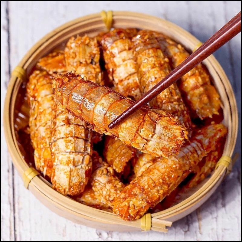 Китайские закуски. Острые креветки пипа (500 г)