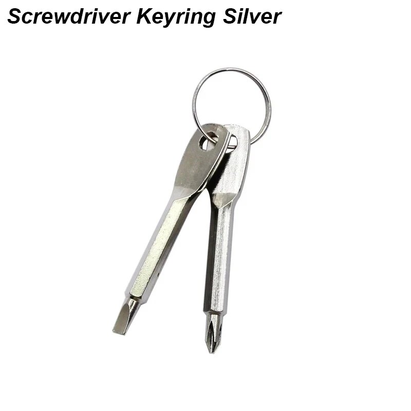 Складная отвертка-брелок Phillips Silver